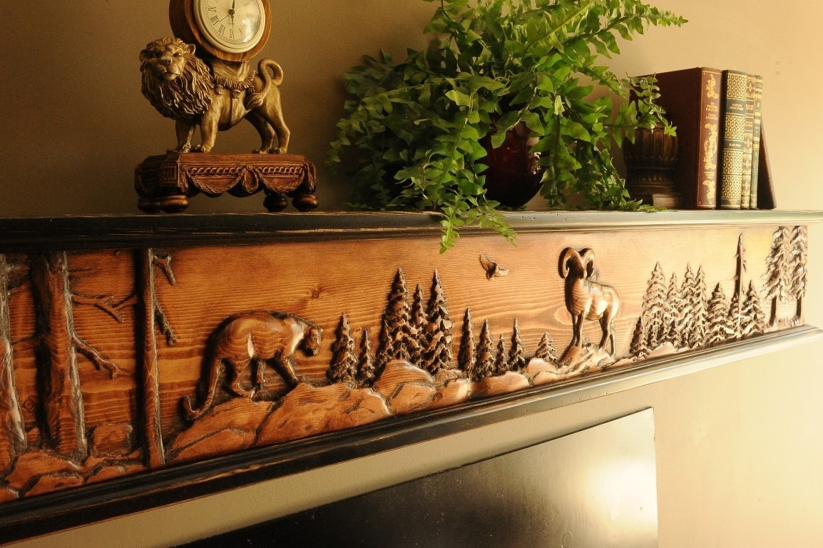 Traditional Rustic Mantel Design | Fireplace Mantels & Shelves